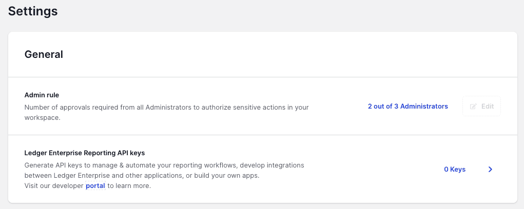 Generate Reporting API Keys
